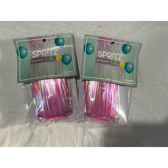Spritz | Party Supplies | 2 Fringe Backdrop Decor Pink Spritz New Party ...
